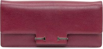 Tom Ford Femme, Sacs, Rouge, Taille: ONE Size Sac bandouli&egrave;re Aube E/W en cuir grain&eacute; souple