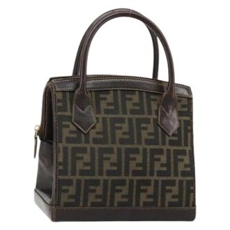 Fendi Sac &agrave; main vintage Zucca Canvas Pre-owned - Femme - Pre-owned - Brun - Taille: ONE Size