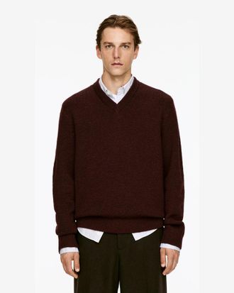 Arket Pullover Aus Wollmischung -Rot