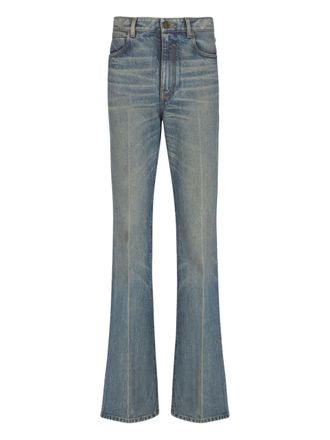 Balmain Bootcut-Jeans aus Baumwolle - Blau
