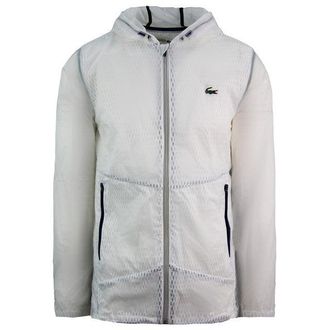Lacoste Windbreaker Herren Wei&szlig;e Jacke