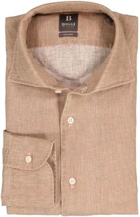 Boggi Milano Herren Hemd braun
