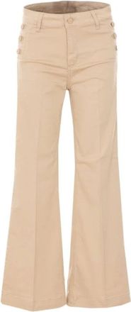 Liu Jo Femme, Pantalons, Beige, Taille: W30 Wide Pantalons