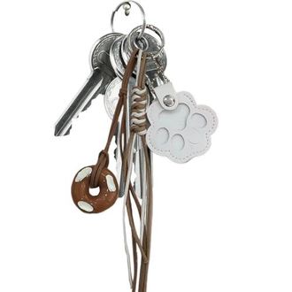 Generico Porte-clés de collection de poils pour chiens - Souvenir en forme de coup de pied de chat | Porte-clés léger pour les familles, les propriétaires dani