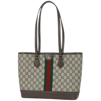 Gucci Pre-owned Toile sacs-gucci - Femme - Pre-owned - Beige - Taille: ONE Size