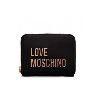 Love Moschino Femme, Accessoires, Noir, Taille: ONE Size Petit portefeuille zipp&eacute;