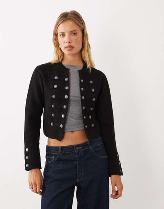 Mango Military-Jacke in Schwarz
