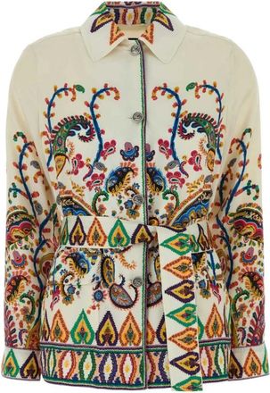 Etro Femme, Blouses et Chemises, Multicolore, Taille: 36 FR Chemise en satin imprim&eacute;