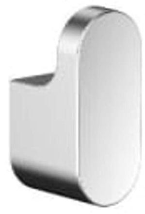 Emco Flow Haken zur Wandmontage, praktischer Handtuchhalter aus Metall, hochwertiger Wandhaken für Handtücher oder Kleidung, chrom