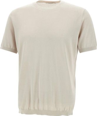 KANGRA Homme, Tops, Beige, Taille: XL T-shirt en maille fine