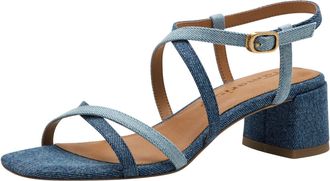 Tamaris Sandalette Damen Vegan Elegant blau,EU 41
