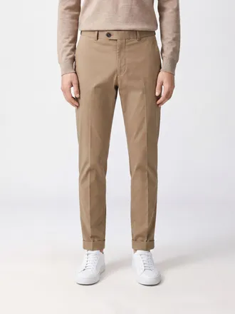 Roberto Ricci Design Pantalon chino Jo Terzilight coupe slim en m&eacute;lange de laine avec poches passepoil&eacute;es