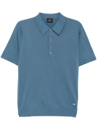 Paul Smith polo à patch logo - Bleu