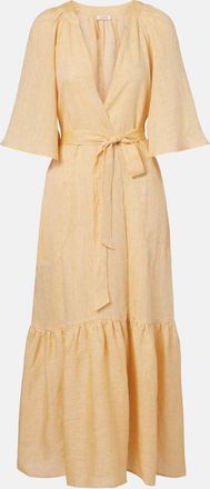 Eres Robe Audacieuse en lin &agrave; ceinture