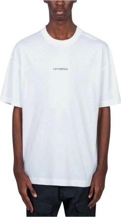C.P. Company C.p. Company, Homme, Tops, Blanc, Taille: S T-shirt Logo