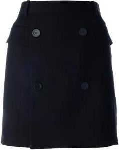 Balenciaga Tailored Mini Skirt - - Skirts - Damen - Schwarzk - XS