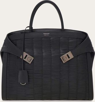 Ferragamo Herren Hug Aktentasche (S) Schwarz