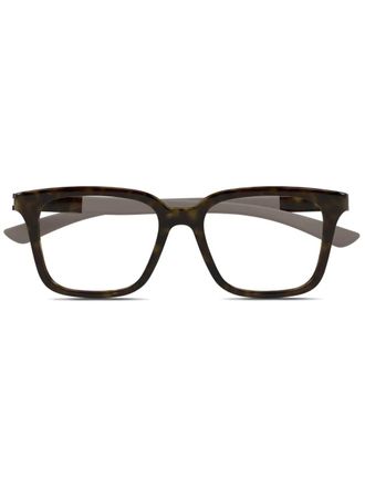 Gucci lunettes de vue GG1738O à monture carrée - Marron