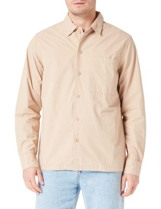 Benetton Herren 5ejtuq024 Hemd, Beige 99a, Small