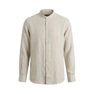 Daniele Alessandrini Homme, Chemises, Beige, Taille: 3XL Camicia Coreana Lino