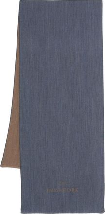 Paul & Shark Homme, Accessoires, Bleu, Taille: ONE Size Écharpe en laine tricotée