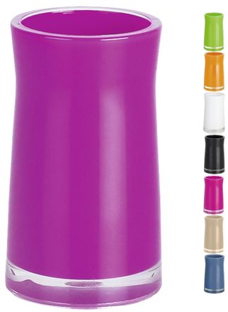 Spirella Zahnputzbecher Zahnbürstenhalter Sydney 6,5x12,5 cm Pink