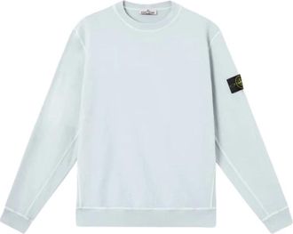 Stone Island Homme, Sweatshirts et sweats &agrave; capuche, Bleu, Taille: M Malfil&eacute; Fleece Old Effect SweaT-shirt