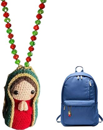 Generico Accessoire f&uuml;r Autospiegel: geh&auml;kelter Anh&auml;nger, entz&uuml;ckende Dekoration, handgefertigt, einzigartiges Interieur, lustiges Anh&auml;nger-Design mit Details 