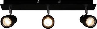 Briloner Briloner Leuchten LED Deckenspot, Deckenleuchte 3-flammig, Strahler dreh-und schwenkbar, 3x GU10, 5 Watt, 460 Lumen, 3.000 Kelvin, Schwarz 2861-035