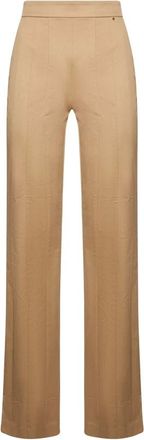 Silvian Heach Femme, Pantalons, Beige, Taille: 40 FR Pantaloni a righe a vita alta linea essenziale