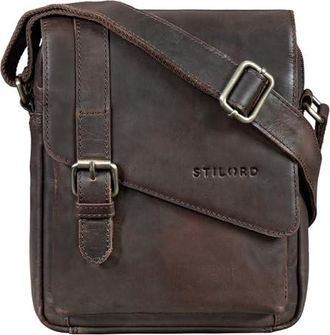 STILORD Ryder Sacoche Cuir Bandouli&egrave;re Homme Petit Sac Besace en Cuir V&eacute;ritable Pochette Vintage Sac Messenger Sacs a Main Hommes 8 Pouces avec Fermeture Magn