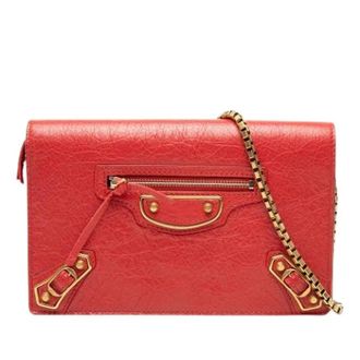 Balenciaga Pre-owned Wallet on Chain - - Pre-owned - Damen - Rot - ONE SIZE
