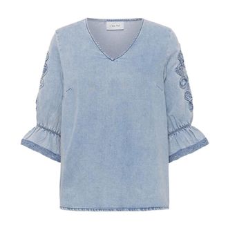 Cream Damen, Blusen & Hemden, Blau, SGr&ouml;&szlig;e