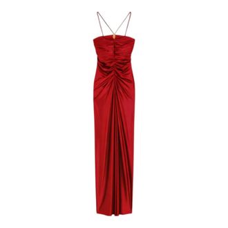 Max Mara Viskose-Jersey-Kleid - - Dresses - Damen - Rot - L