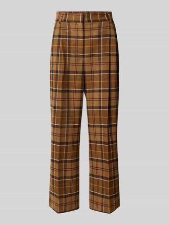Barbour Regular Fit Bundfaltenhose aus Wolle mit B&uuml;gelfalten