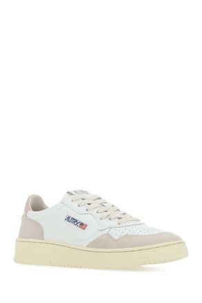 Autry Womens Two-Tone Leather And Suede Medalist Sneakers Ls37
