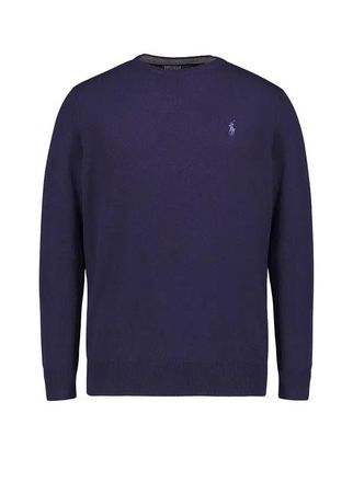 Polo Ralph Lauren Herren Pullover blau Wolle unifarben