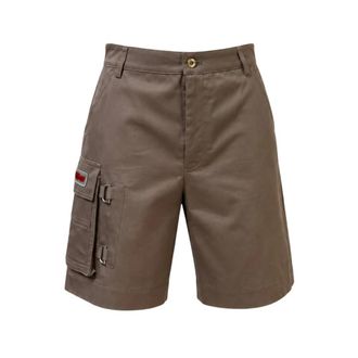 Off-white Baumwoll-Bermuda-Shorts - - Shorts - Damen - Braun - XS