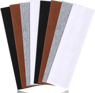 Dreshow Haarband Damen Sport D&uuml;nn Stirnband Damen Baumwolle Haarb&auml;nder Elastisch Headband Antirutsch Haarband Yoga Laufen 8 St&uuml;ck