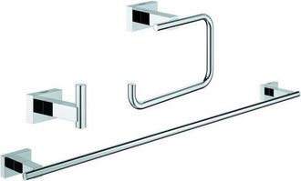 GROHE Essentials Cube - WC-Accessoires-Set, verchromt 40777001 - Grohe