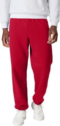 Hanes Fleece Sweatpants, EcoSmart Athletic Lounge Pants for Men, 32 (1 Or 2 Pack) Pantalons, Rouge fonc&eacute;, 1 Paquet, M Homme