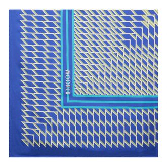Moorer Carrematrix Seidenschal - - Accessories - Damen - Blau - ONE SIZE