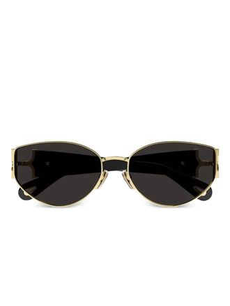 Chlo&eacute; Sonnenbrille mit Cat-Eye-Gestell - Gold