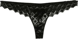 Kiki De Montparnasse string Lamine - Noir