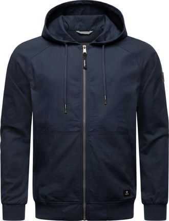 Ragwear Herren leichte Übergangsjacke kurz Outdoorjacke aus Ripstop-Material mit Kapuze Garoo YOUMODO Navy Gr. M