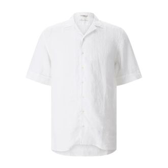 Stenstr&ouml;ms Homme, Chemises, Blanc, Taille: 2XL Chemise &agrave; Manches Courtes en Lin