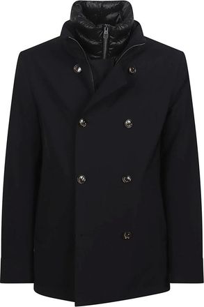 Montecore Homme, Manteaux, Bleu, Taille: S Padded Peacoat