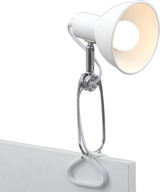 Briloner Schreibtischlampe mit Kabelschalter, schwenkbar, E14 Fassung, max. 8 Watt, Klemmlampe, Klemmleuchte, Nachttischlampe, Leselicht Kinder, Bürolampe, Les
