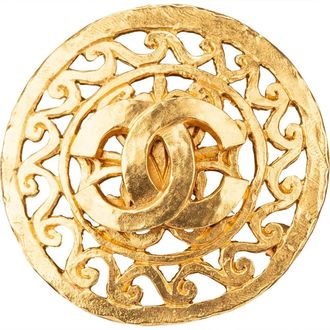 Chanel Halskette - Chanel Golden Tendril Brooch - Gr. unisize - in Mehrfarbig - f&uuml;r Damen