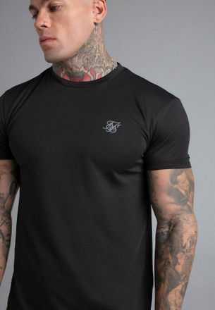 Siksilk T-Shirt SikSilk Herren Schwarz Muscle Fit T-Shirt